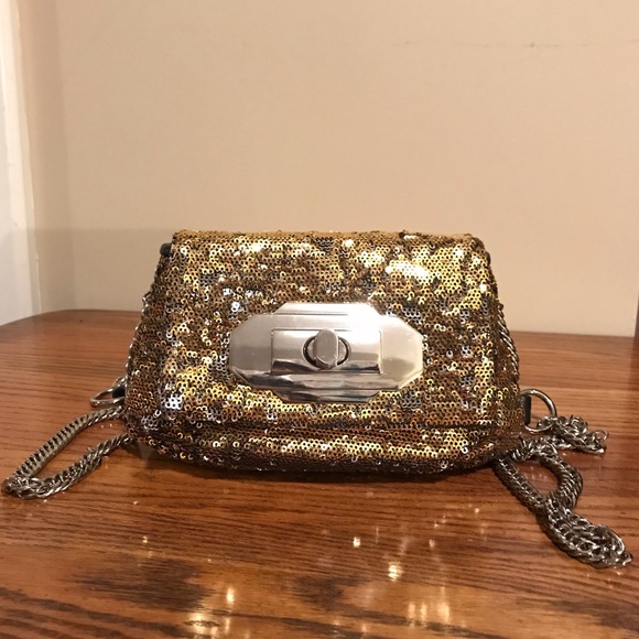 Dr Yany | Bags | Dr Yany Gold Sequin Mini Bag | Poshmark